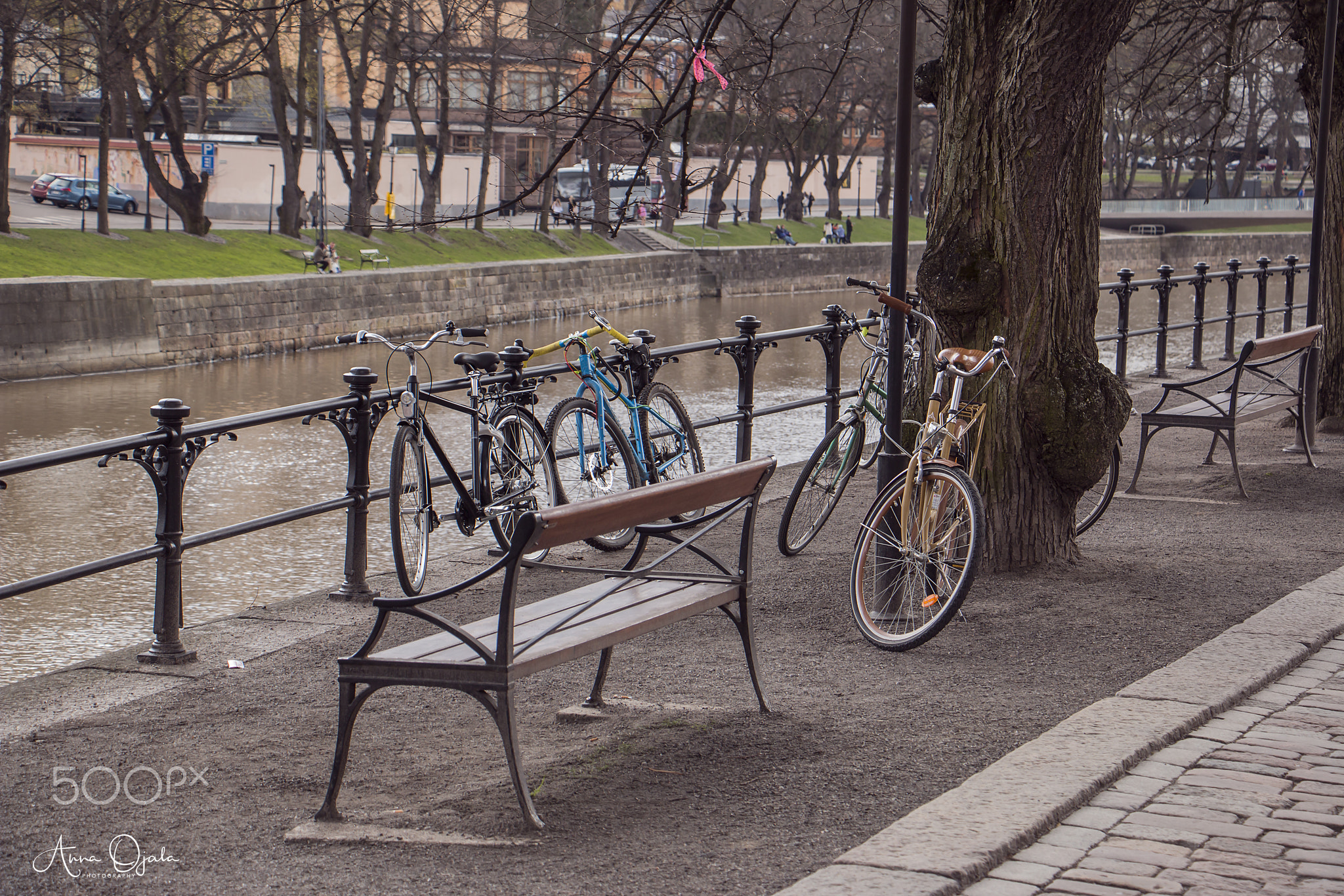 Bicycles on the park by the river bank by Anna Ojala | 500px