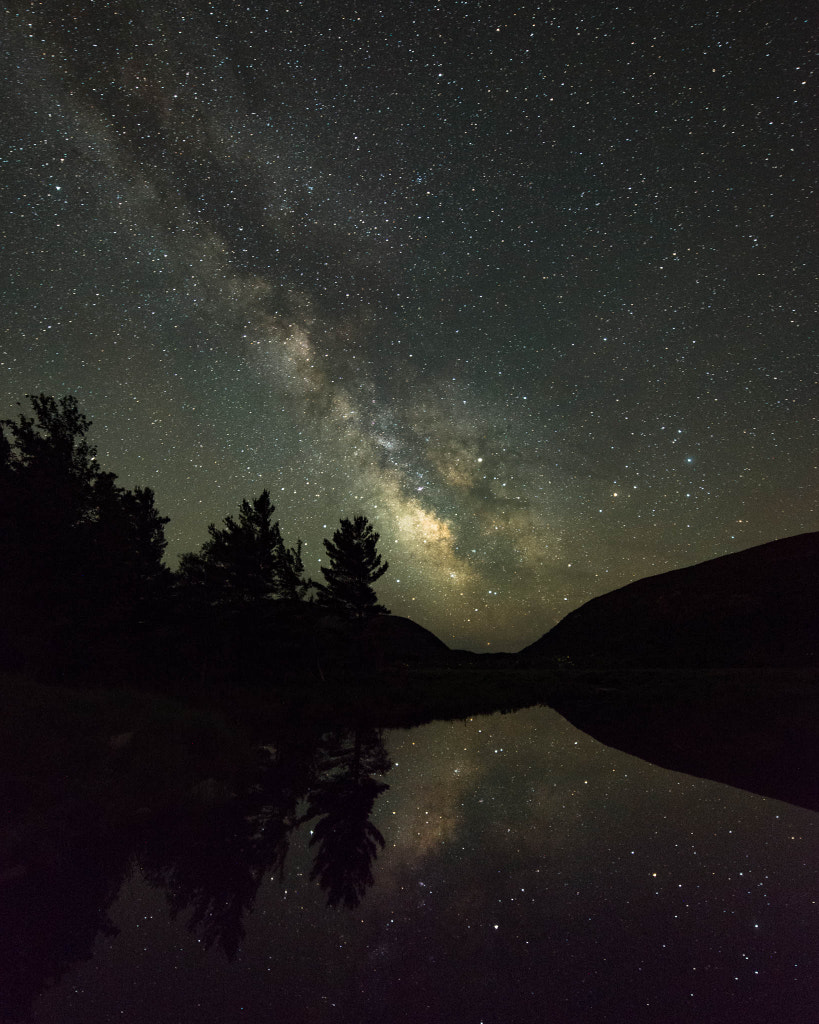 Milky Way Galaxy - Acadia National Park by Trav In A Van / 500px