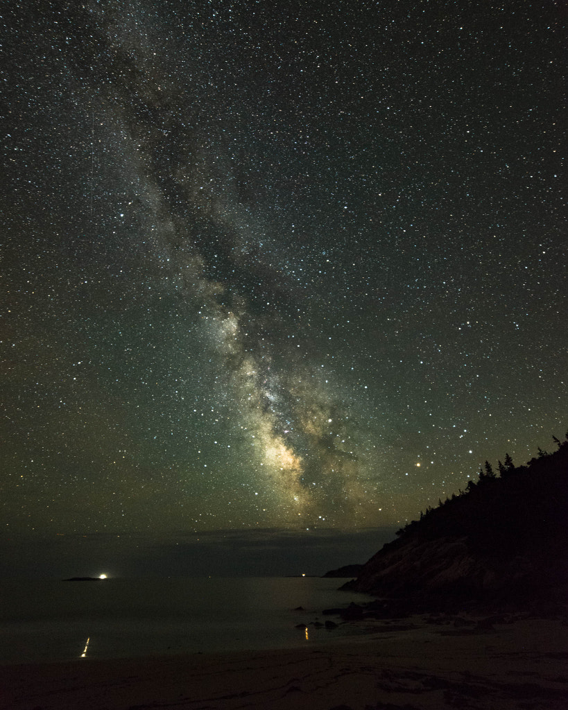 Milky Way Galaxy - Acadia National Park by Trav In A Van / 500px