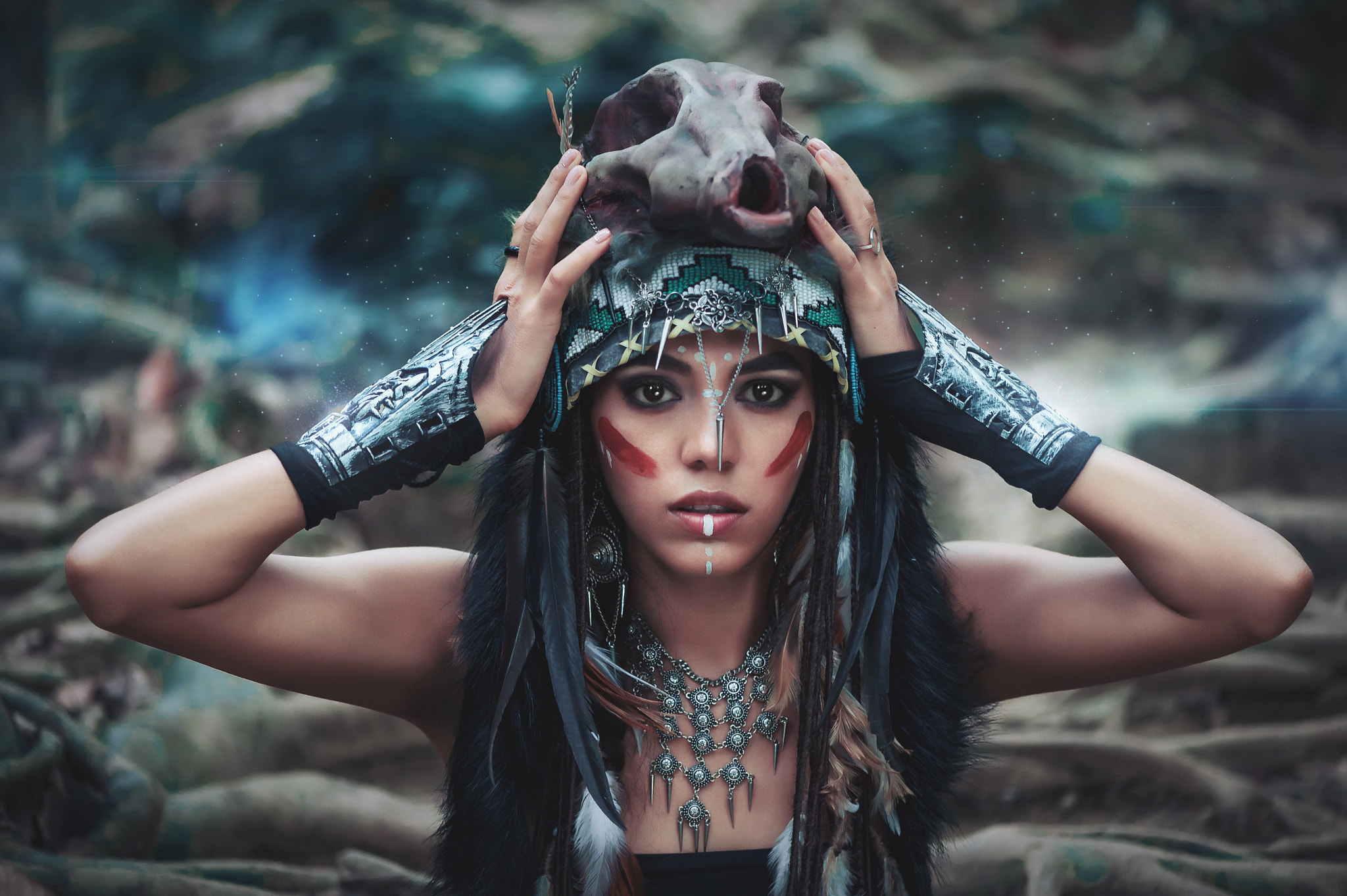 Futuristic indian woman portrait by Roma Black / 500px