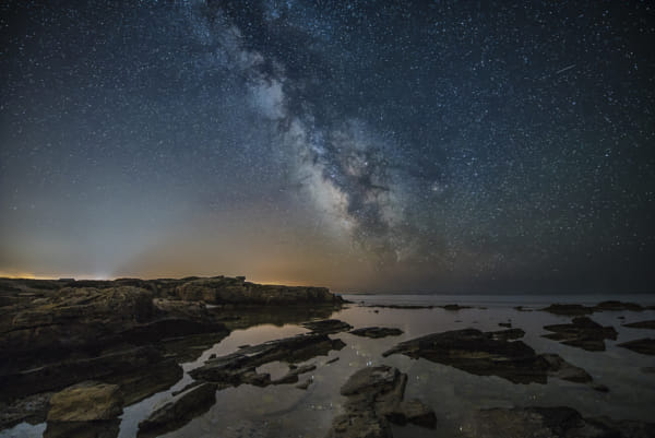 Milky Way Over Ancient Rock Formations at Night | landscape photo by ...