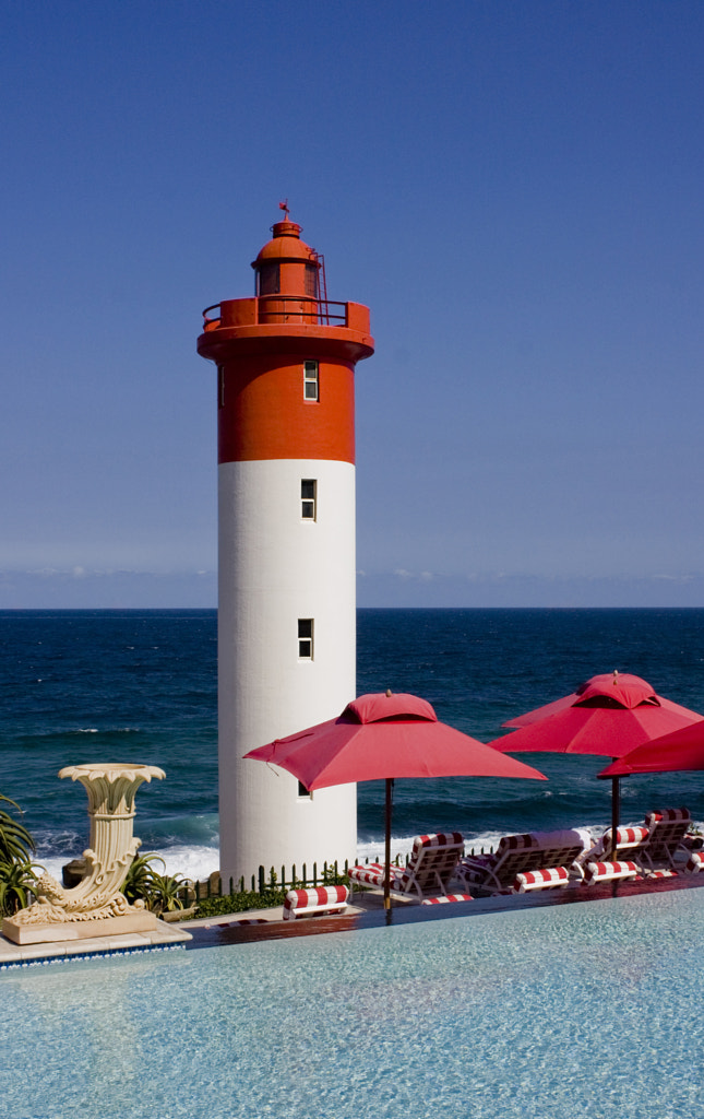 Umhlanga Rocks Lighthouse from the Oyster Box Hotel by Marc Mosthav / 500px