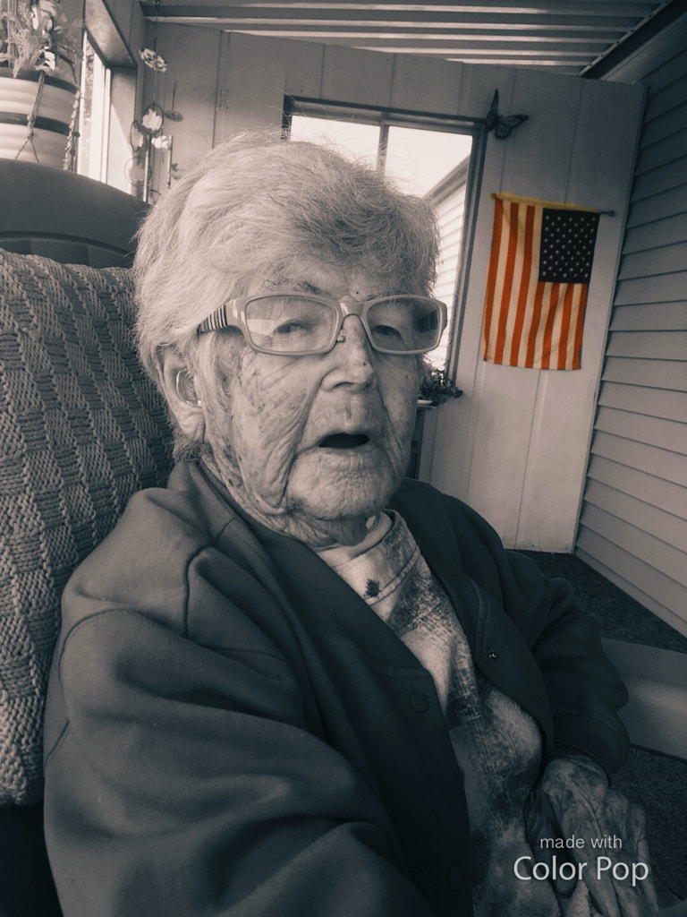 My wife's 101 year old grandmother is so old she is in Black and white ... My wife's 101 year old grandmother is so old she is in Black and white ...