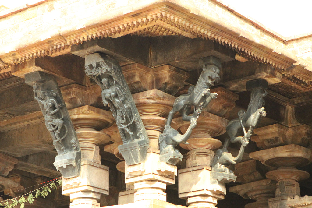 Closer View of the Bracket Figures, Ramappa Temple by Manoj ...