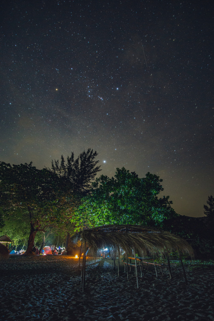 Sand, Stars and a Shooting Star by Renz Halos / 500px