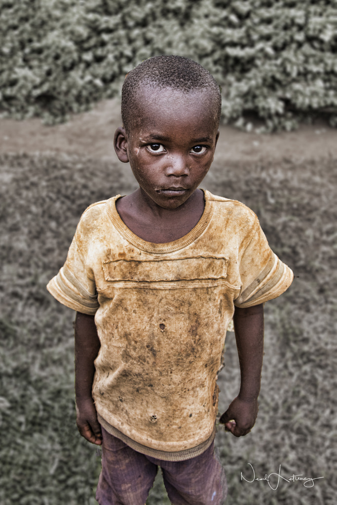 Rwandan Boy, Needy Full Frame by Neal Letteney / 500px