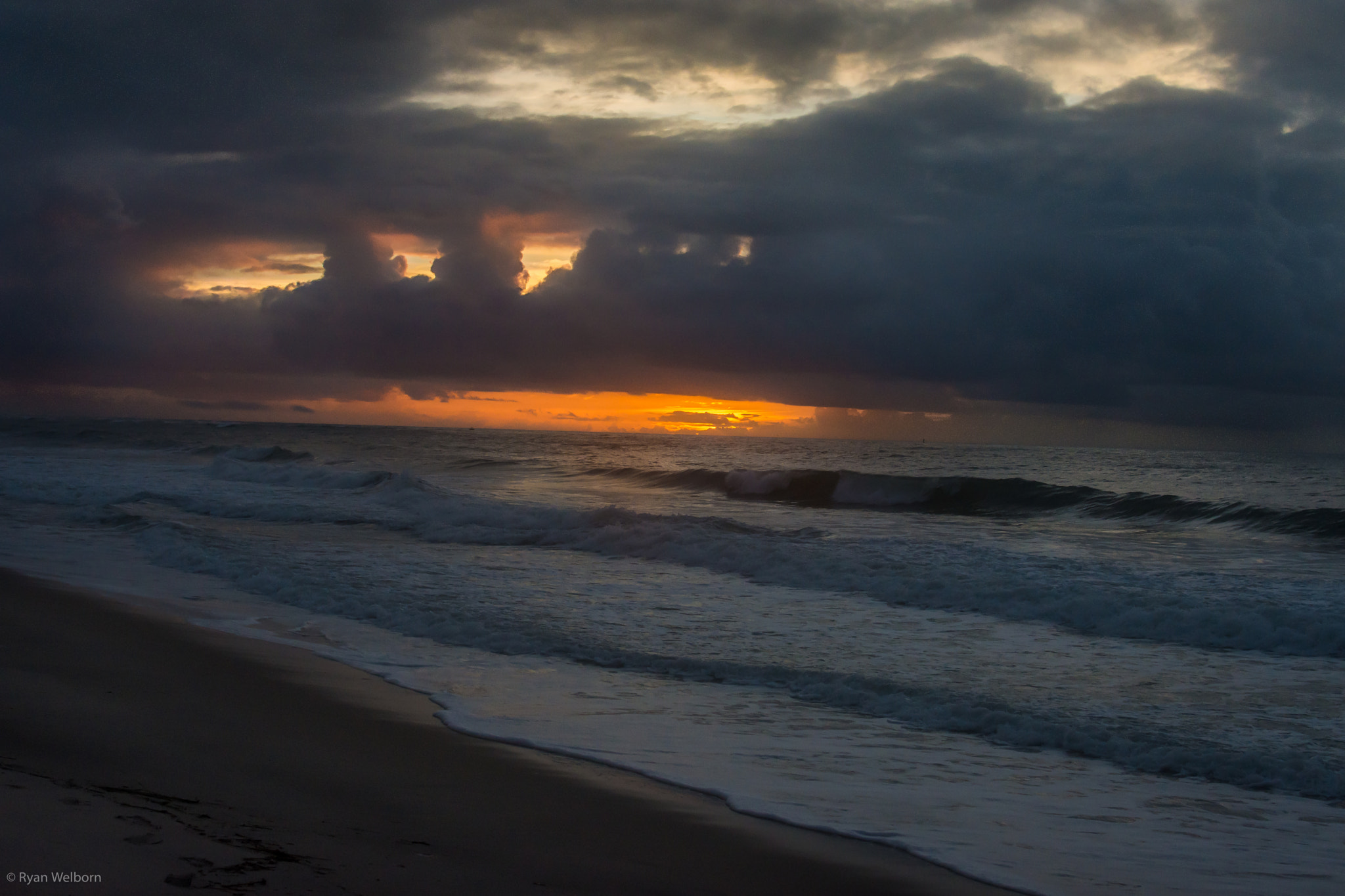 Stormy Ocean Sunrise by Ryan Welborn / 500px
