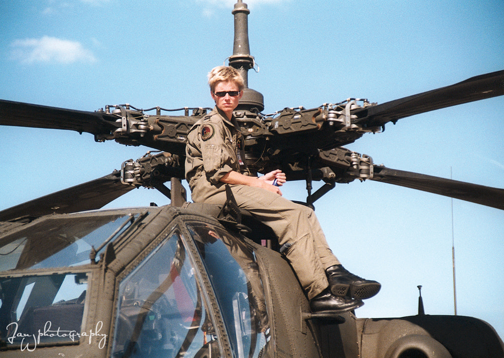 female pilot on apache helicopter by JanWphotography / 500px