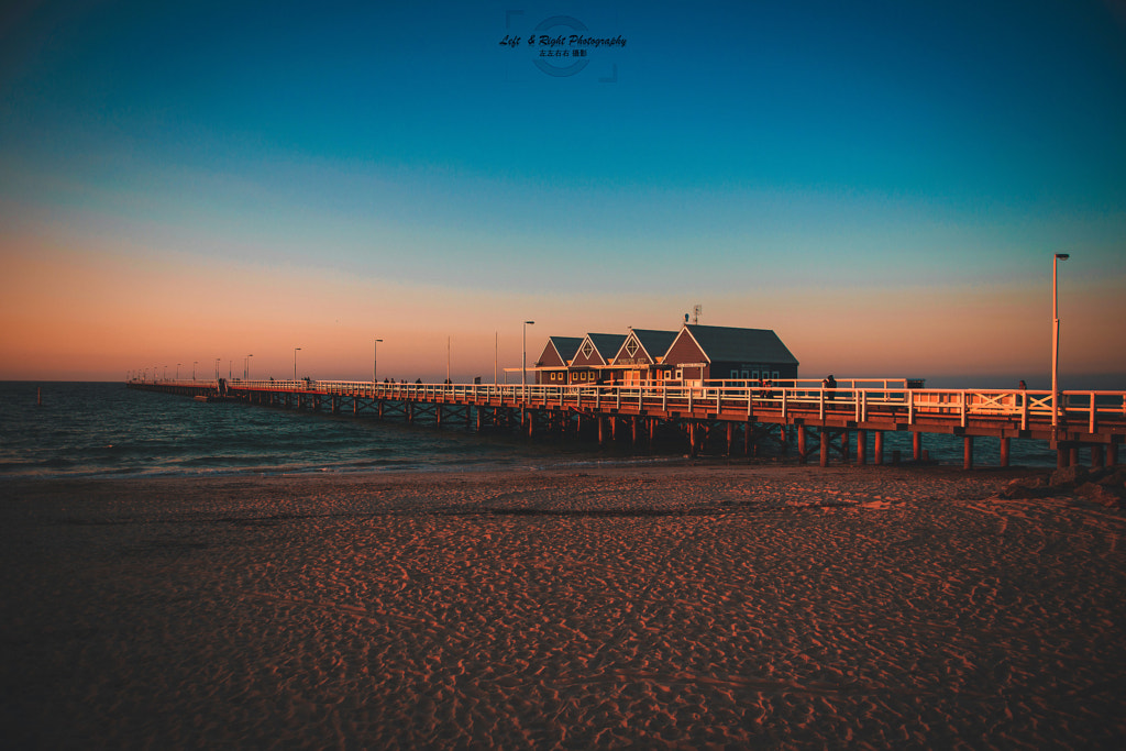 Under the last glory of the sunset, the world longest jetty became an ...