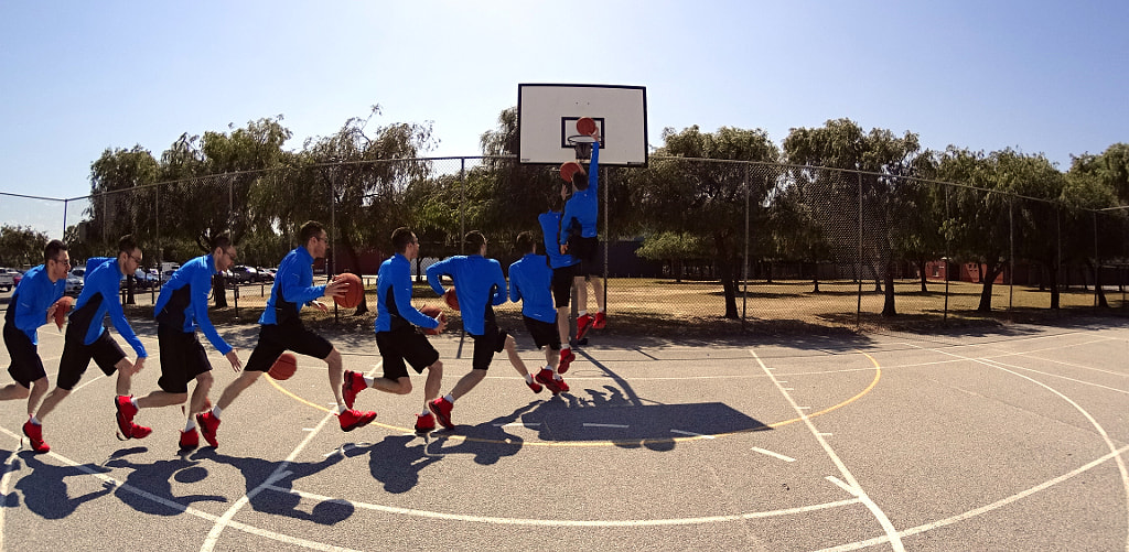 A dunk capture via ( HDR-AS50 Sony) Motion Shot LE by J B / 500px