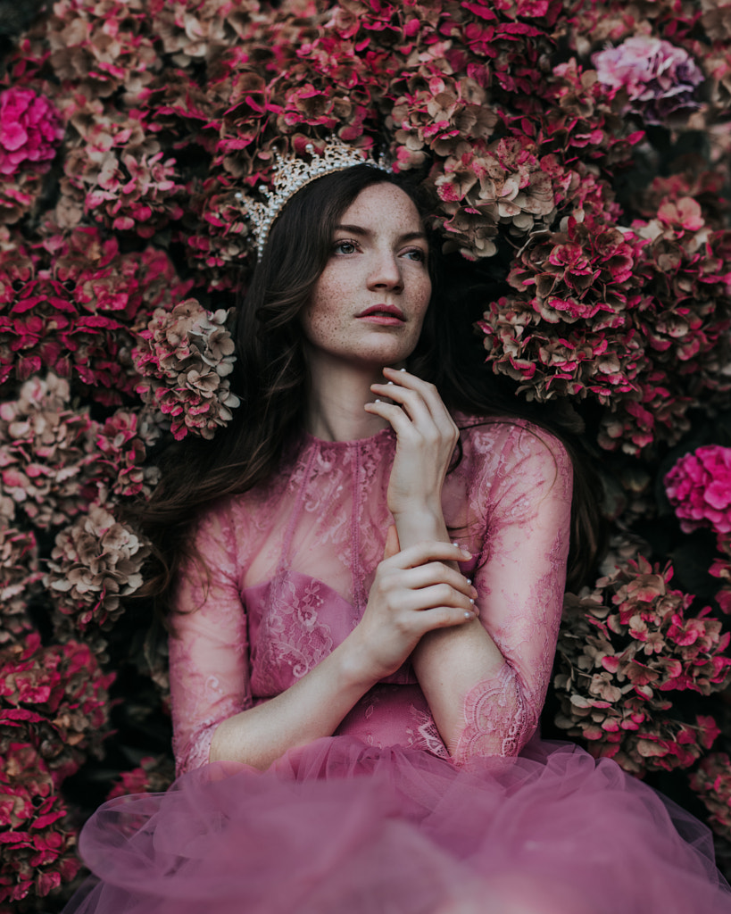 Regal Woman Amidst Floral Abundance | people photo by Ellie Victoria ...