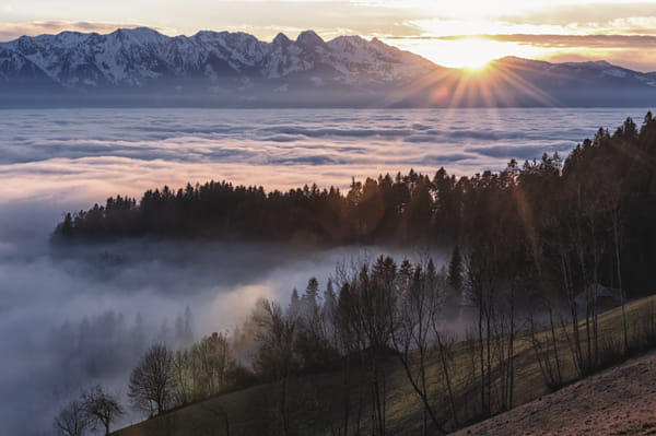 Sunrise Over Misty Mountains | landscape photo by Marco Furrer | 500px