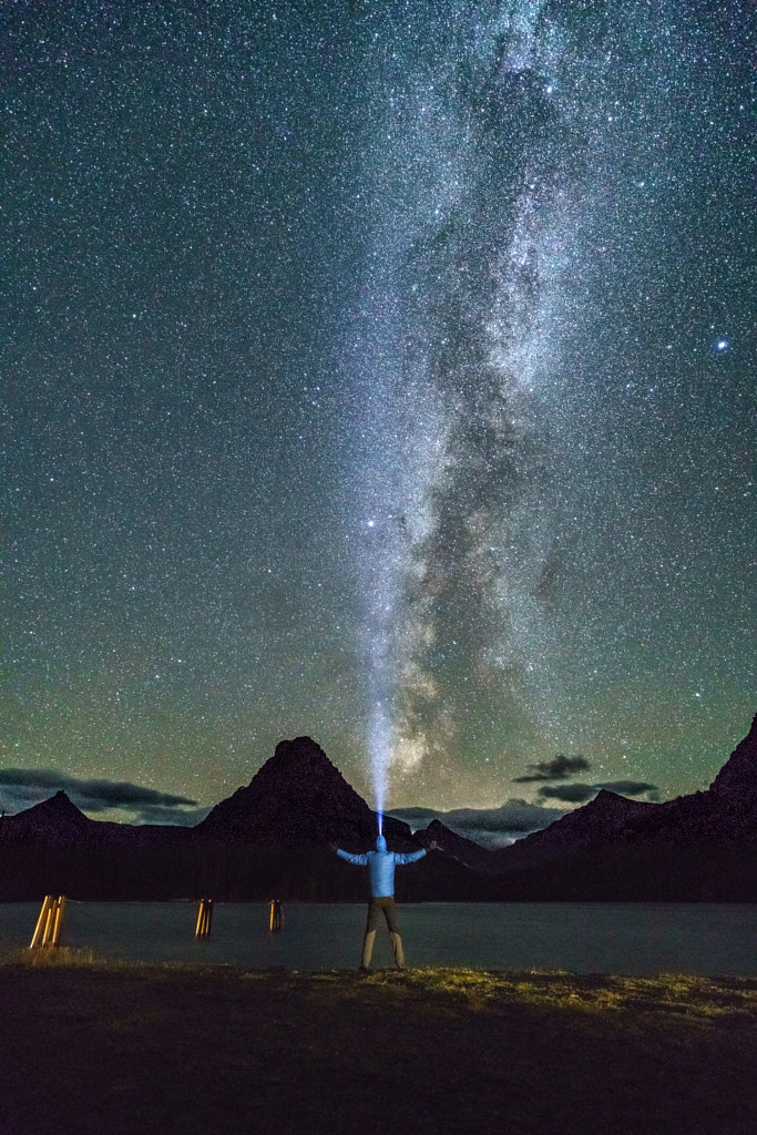 Milky Way over Two Medicine Lake by Kurosch Borhanian / 500px