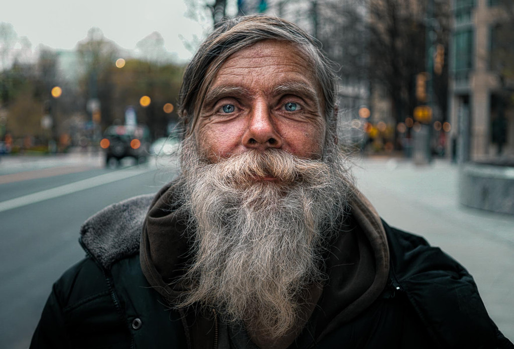 Homeless Man in the City (4 of #) by Drew Brucker / 500px
