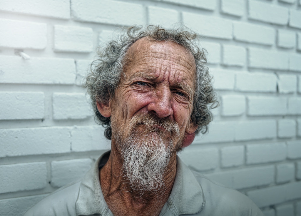 Homeless Man in the City (16 of #) by Drew Brucker / 500px