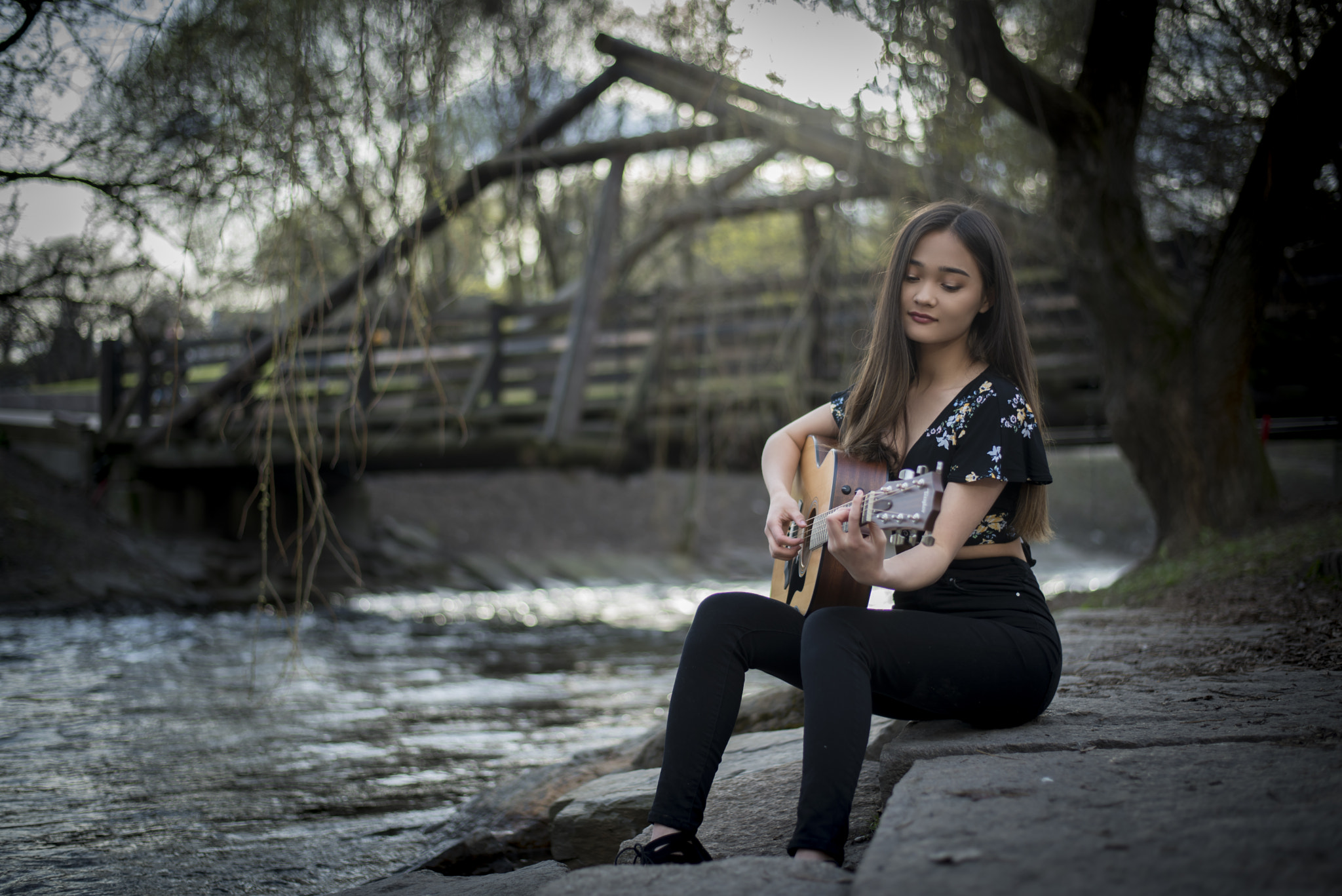Melancholy Melody by the Water | people photo by Daniel Millan | 500px