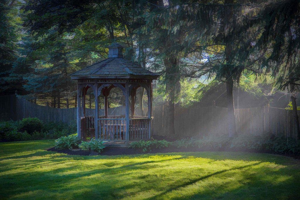 Gazebo and fog by Gordon Sheret / 500px