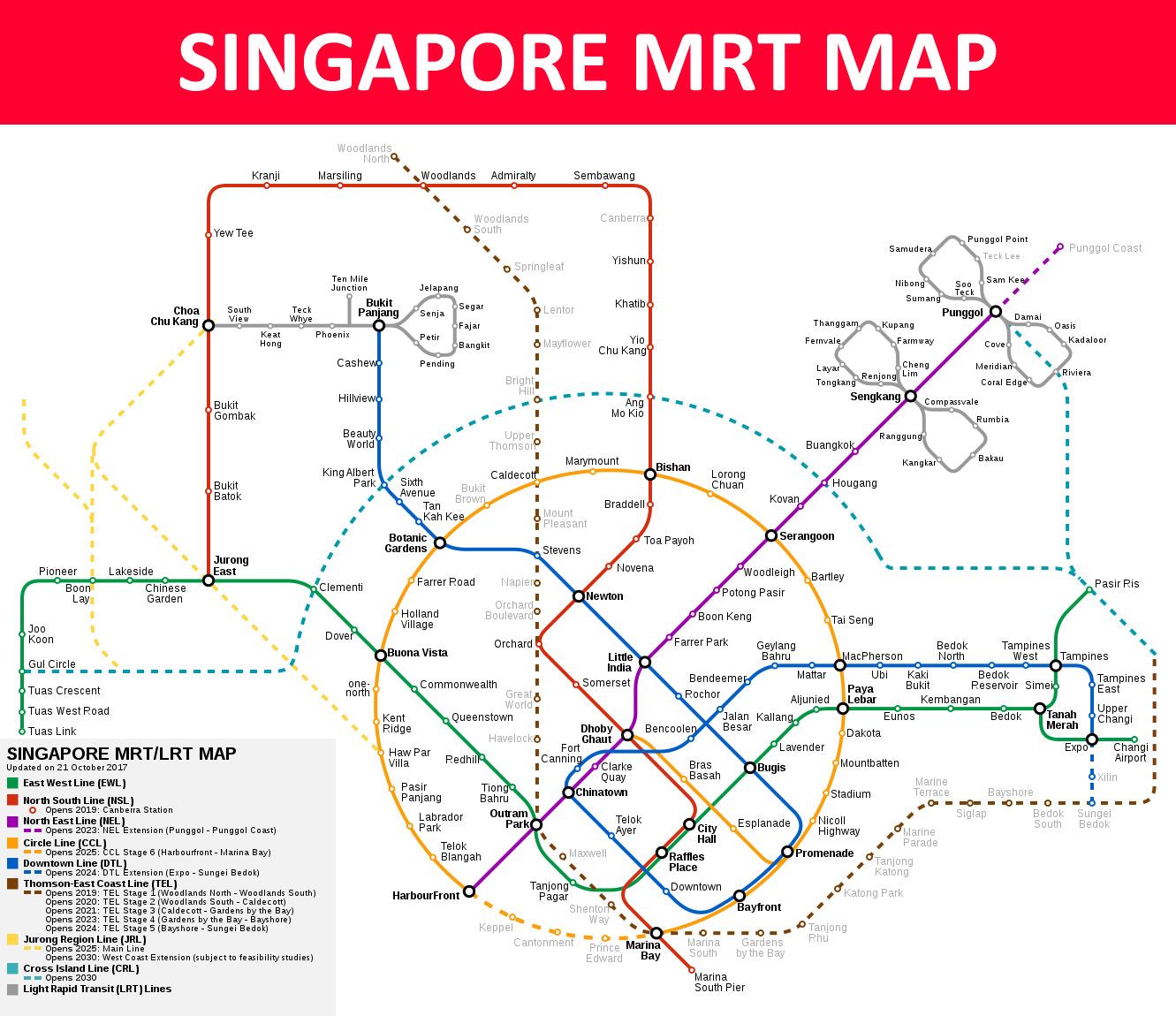 Singapore MRT Map by Transit Maps | 500px