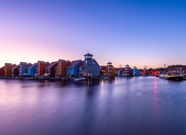 Sunset view Reitdiephaven Gronigen by Colin Crane / 500px