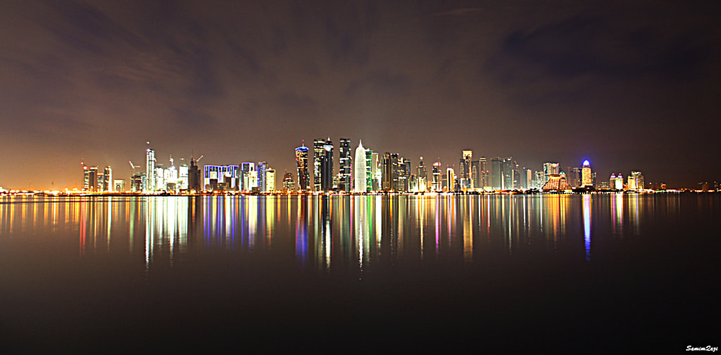 Doha Cornish Skyscraper - Qatar by Samim Qazi / 500px