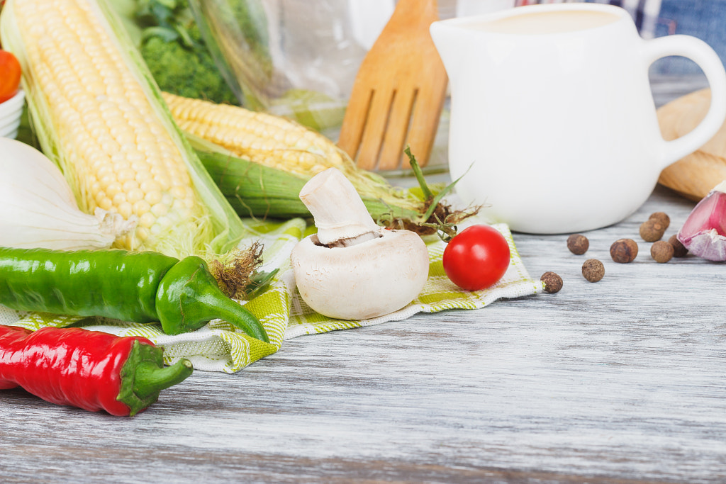 Different fresh vegetables on the table by Елизавета Ткач / 500px