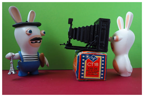 Rabbids Posing with Vintage Camera | still life photo by Ludovic R | 500px