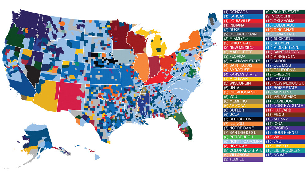 Infographic: Facebook’s Data Geeks Map March Madness by infocean / 500px