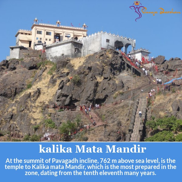 Ancient Kalika Mata Mandir Temple on Rocky Mountain Peak | city photo ...