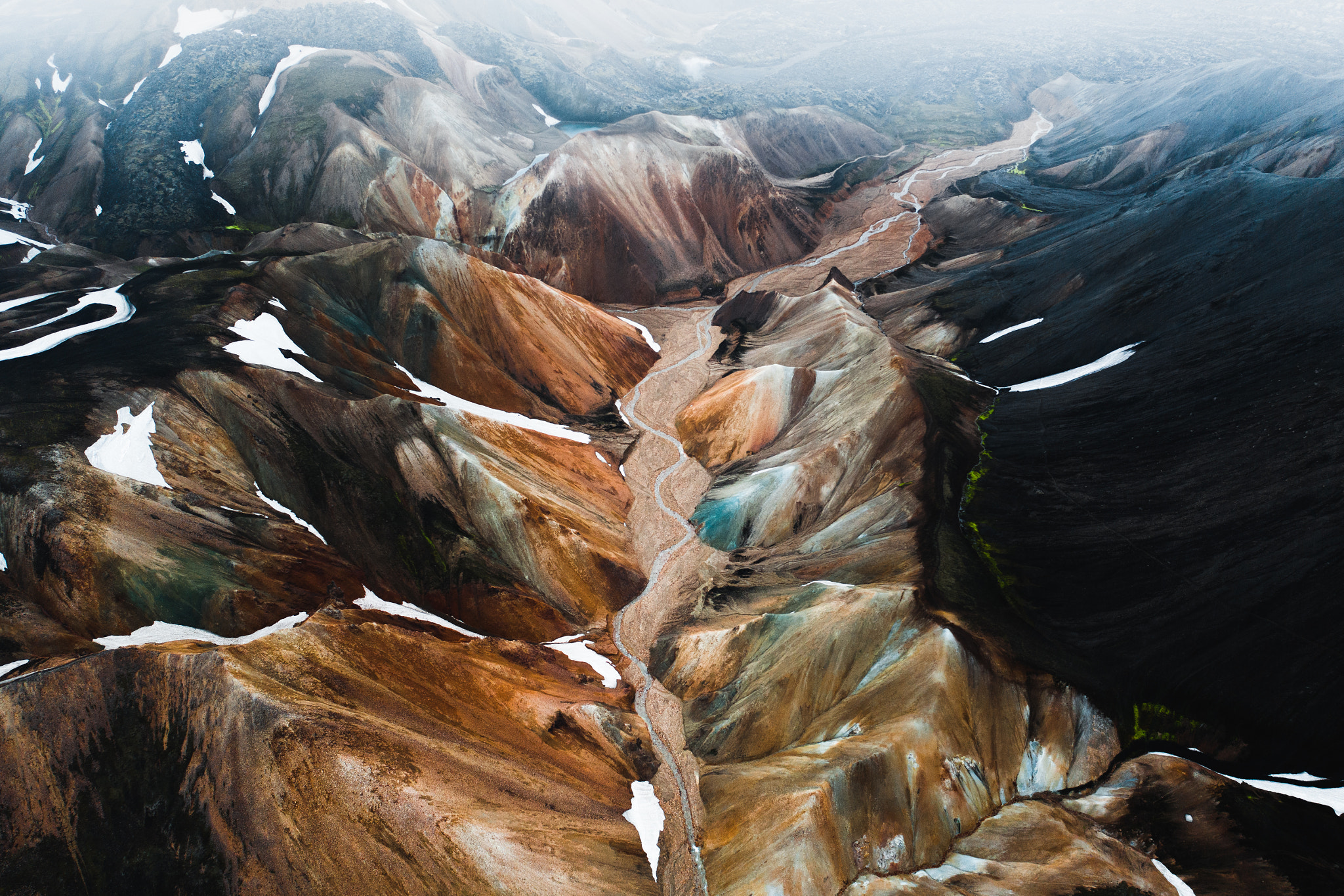 Colorful Icelandic Highlands Aerial View | landscape photo by Benjamin ...