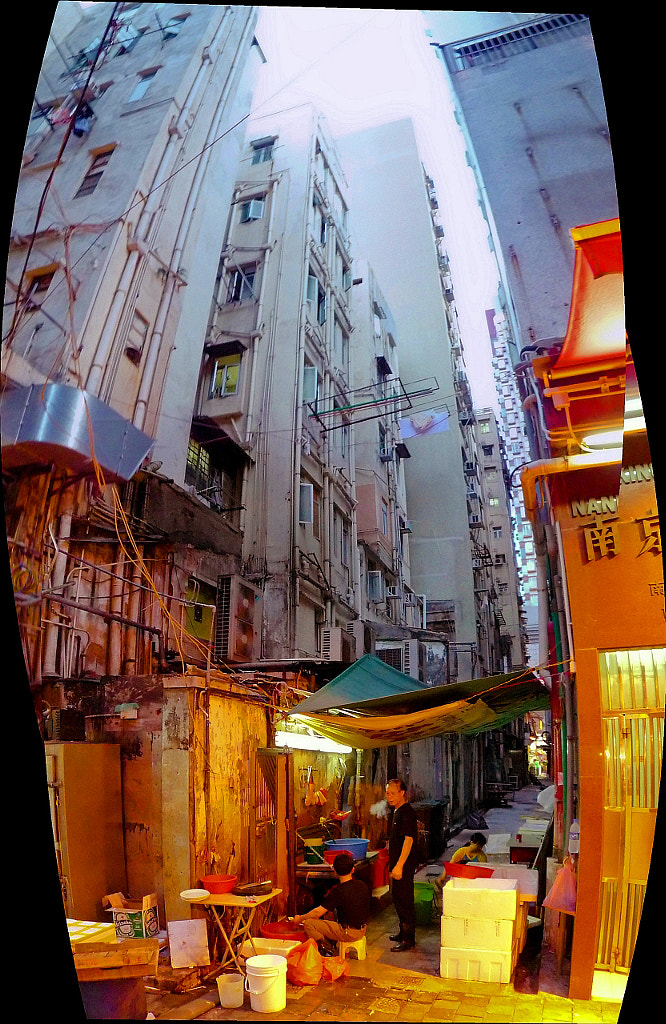 Back alley in center Hong Kong by MushiMushi | 500px