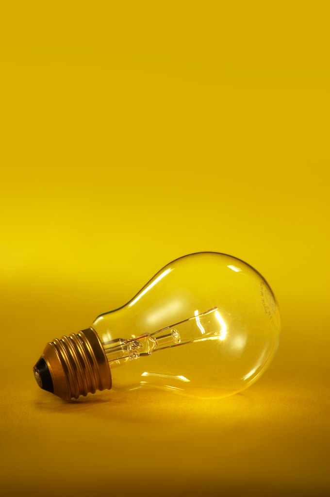 Yellow light bulb by Petoo Zvonar @ ERZVO, Design d15 / 500px
