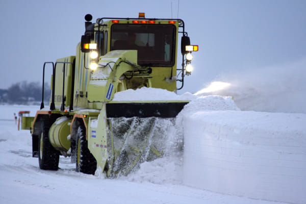 We Received A Little Snow At DSM... Took a little time to get rid of it ...
