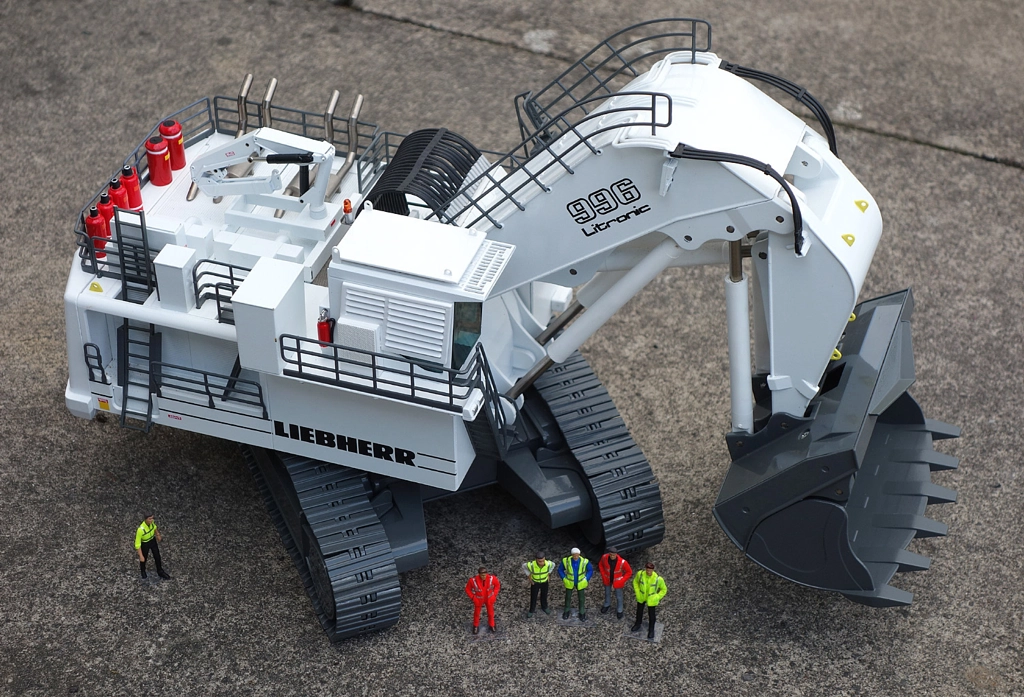 Modified 1:50 Conrad Liebherr R996 996 Mining Shovel - diecast model by ...