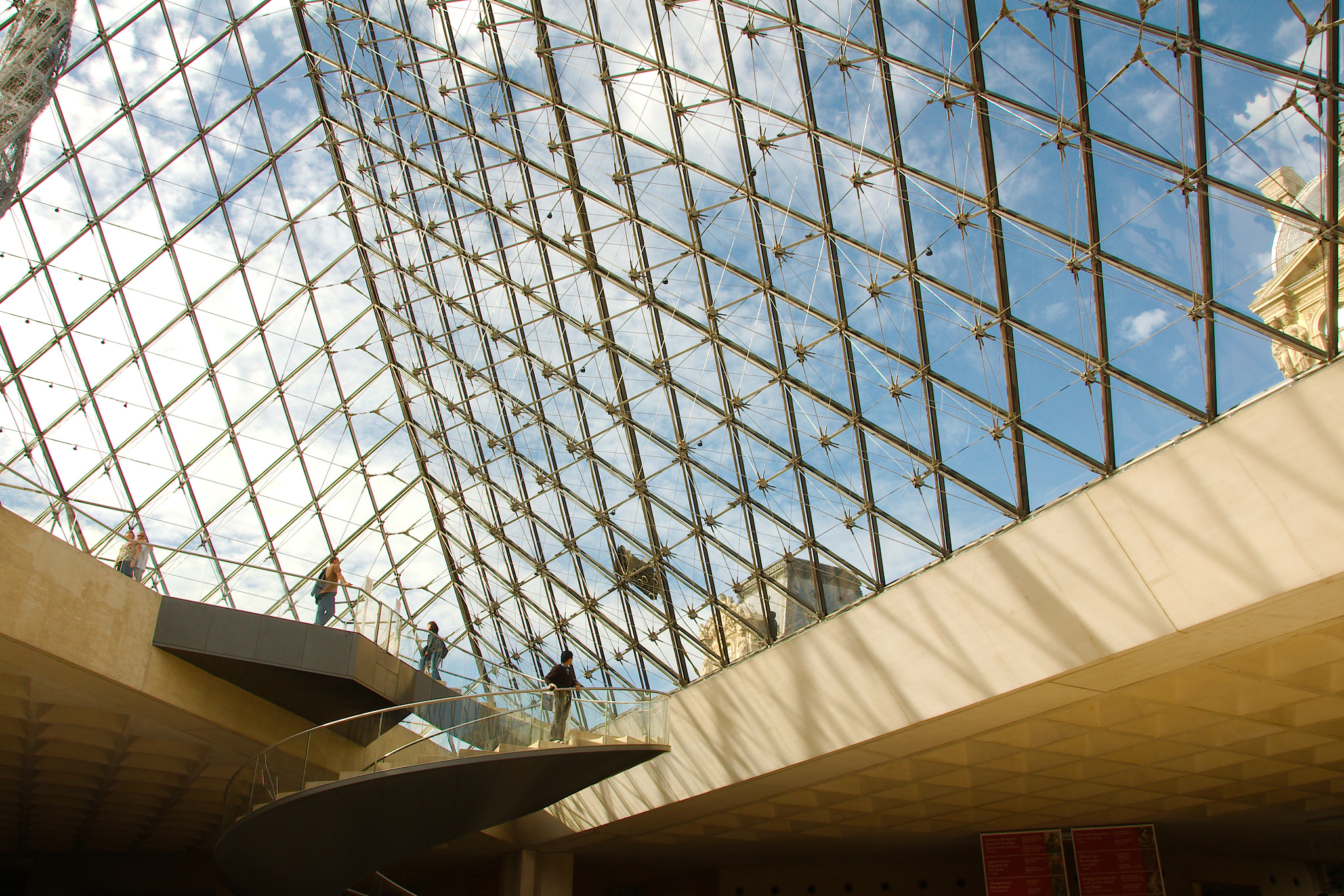 Louvre Museum Glass Pyramid interior by jorge johnson / 500px