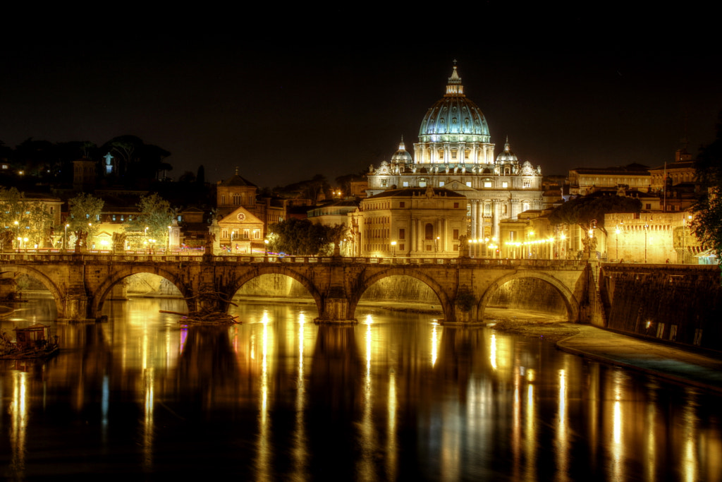 St Peters Basilica and the Tiber River by Greg Stringham / 500px