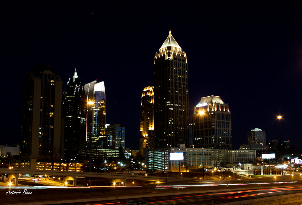 Downtown Atlanta night by Antonio Baez / 500px