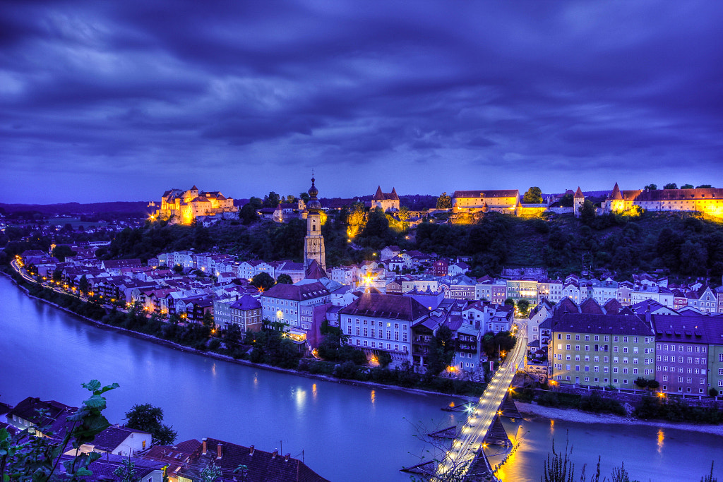 Burghausen @ Night HDR by Christian Lacher / 500px