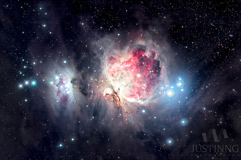 Orion Nebula (M42) and Reflection Nebula (M78) by Justin Ng / 500px