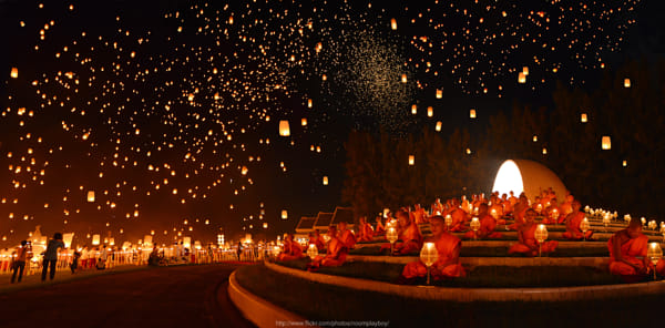 Yi Peng : Floating Lanterns Festival @Thailand by noomplayboy | 500px