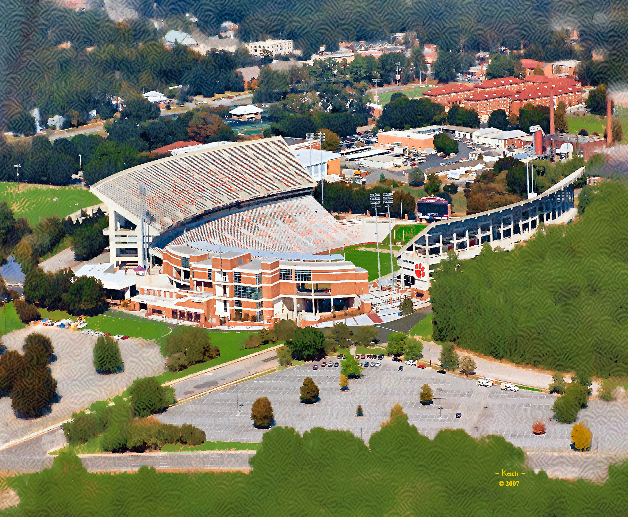Death Valley - Clemson Memorial Stadium by Randall Faulkner - Photo ...