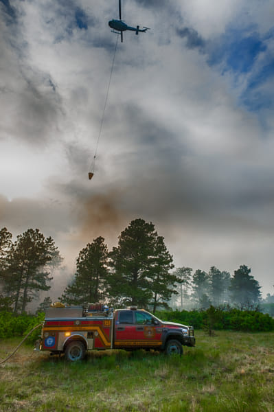 Bucket drop on wildland fire by Timothy Tonge | 500px