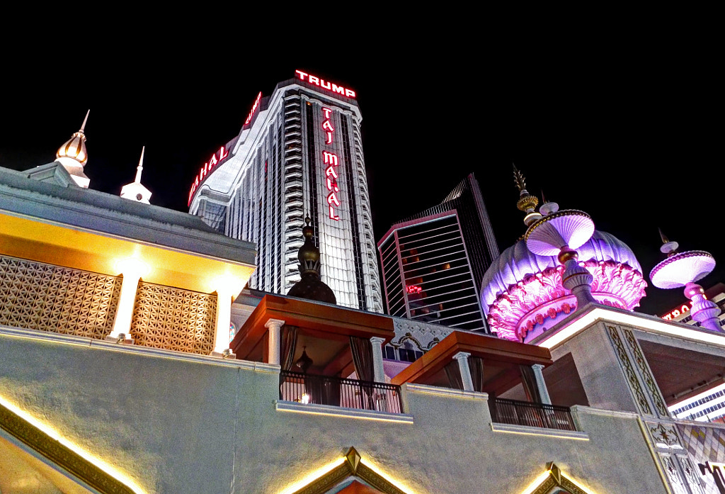 Trump Taj Mahal Atlantic City By Night by Larry Miller / 500px