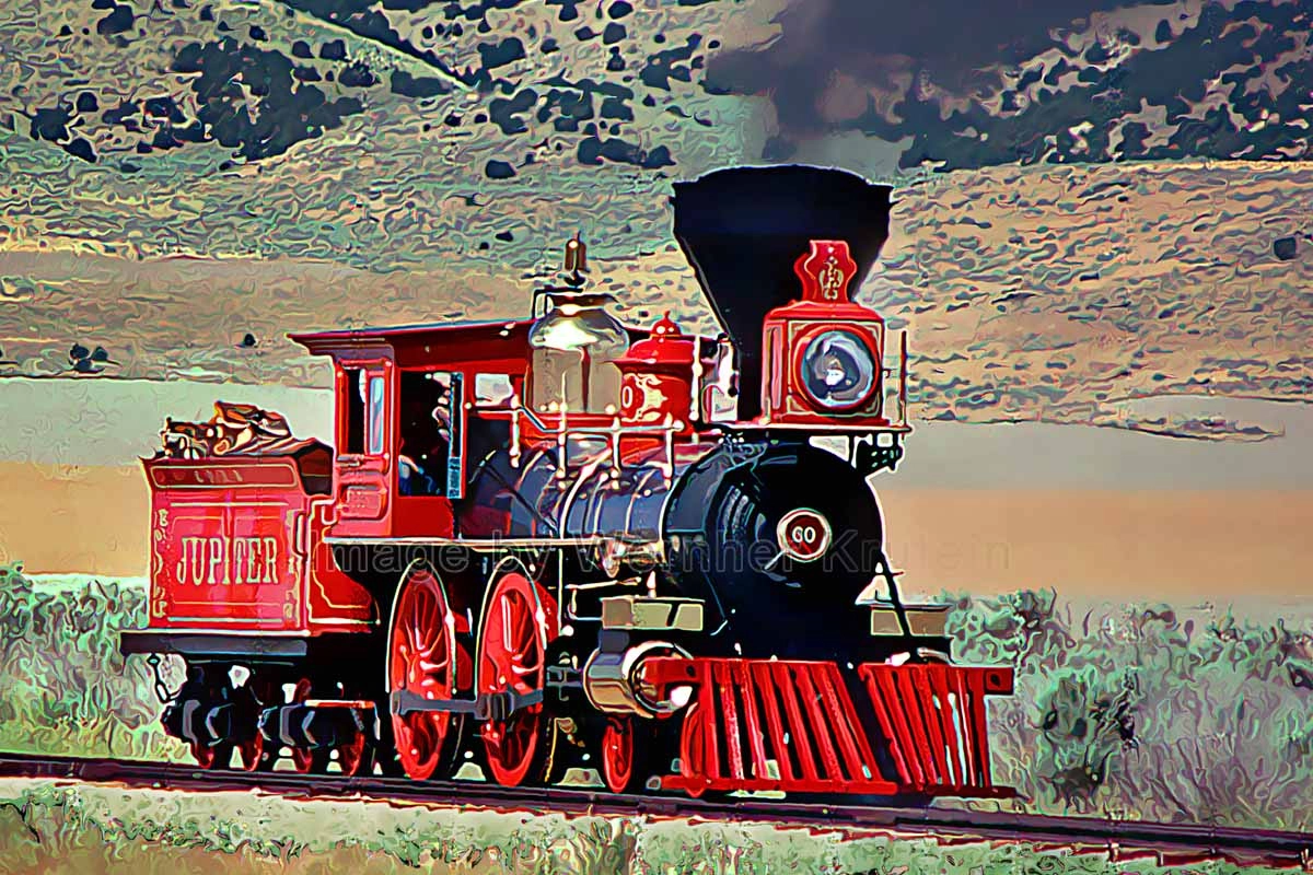 Jupiter Steam Engine, 4-4-0, Central Pacific Railroad #60 by Vern Dawg ...