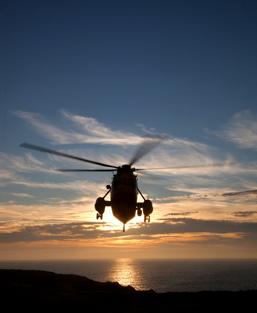 RAF Seaking flying and undertaking a search and rescue exercise by Gail ...