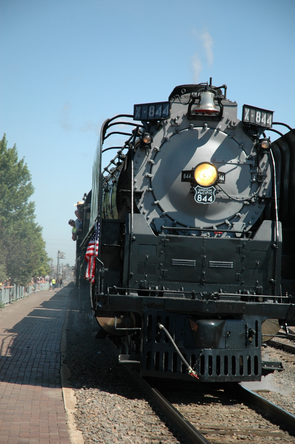 The Union Pacific Railroad's Legendary steam locomotive No. 844 draws ...