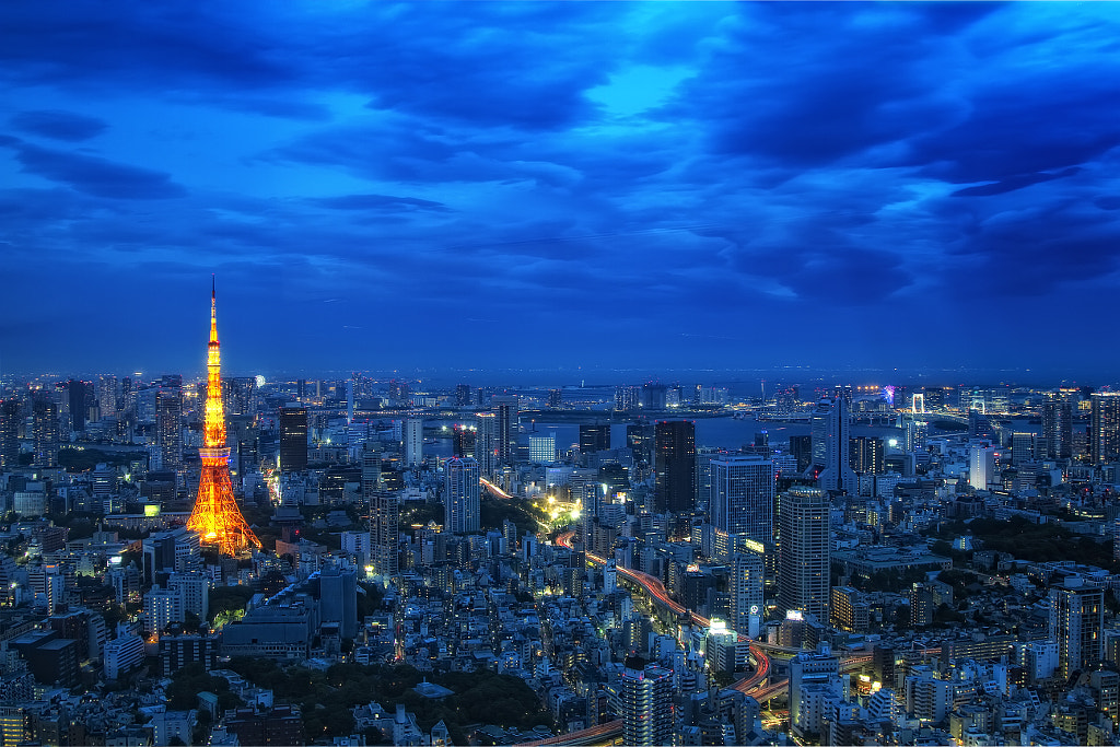 Blue Hour Tokyo by Agustin Rafael Reyes / 500px