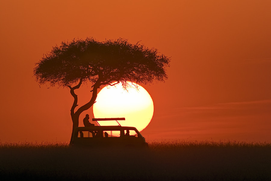 Sunset at Safari by Ludmila Yilmaz / 500px