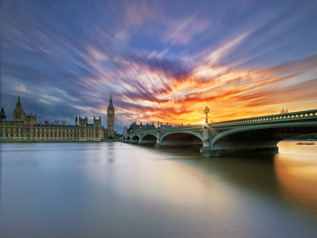 Sunset on Westminster Bridge v2 by Yunli Song / 500px