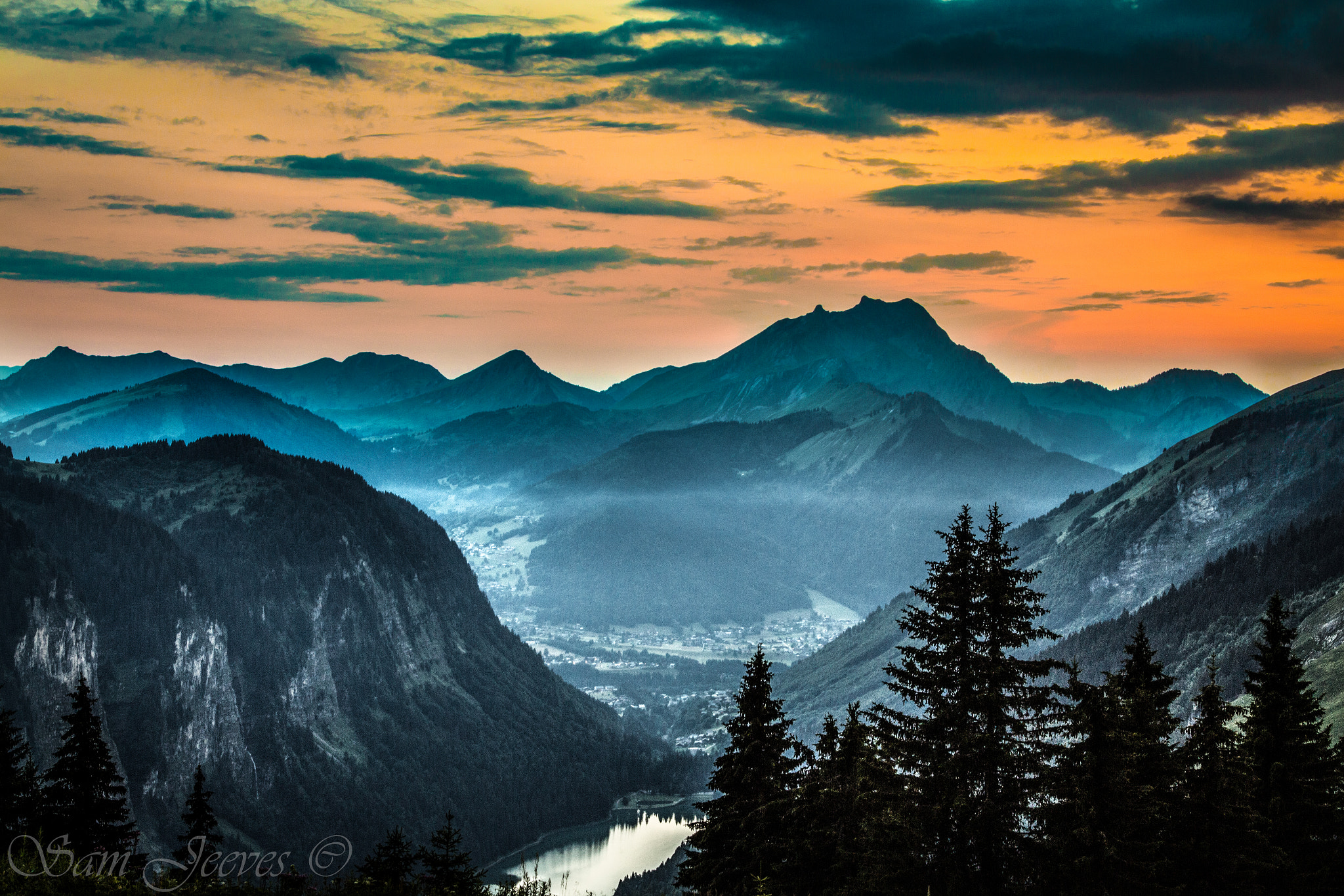 Warm sunset over frosty mountains by Sam Jeeves / 500px