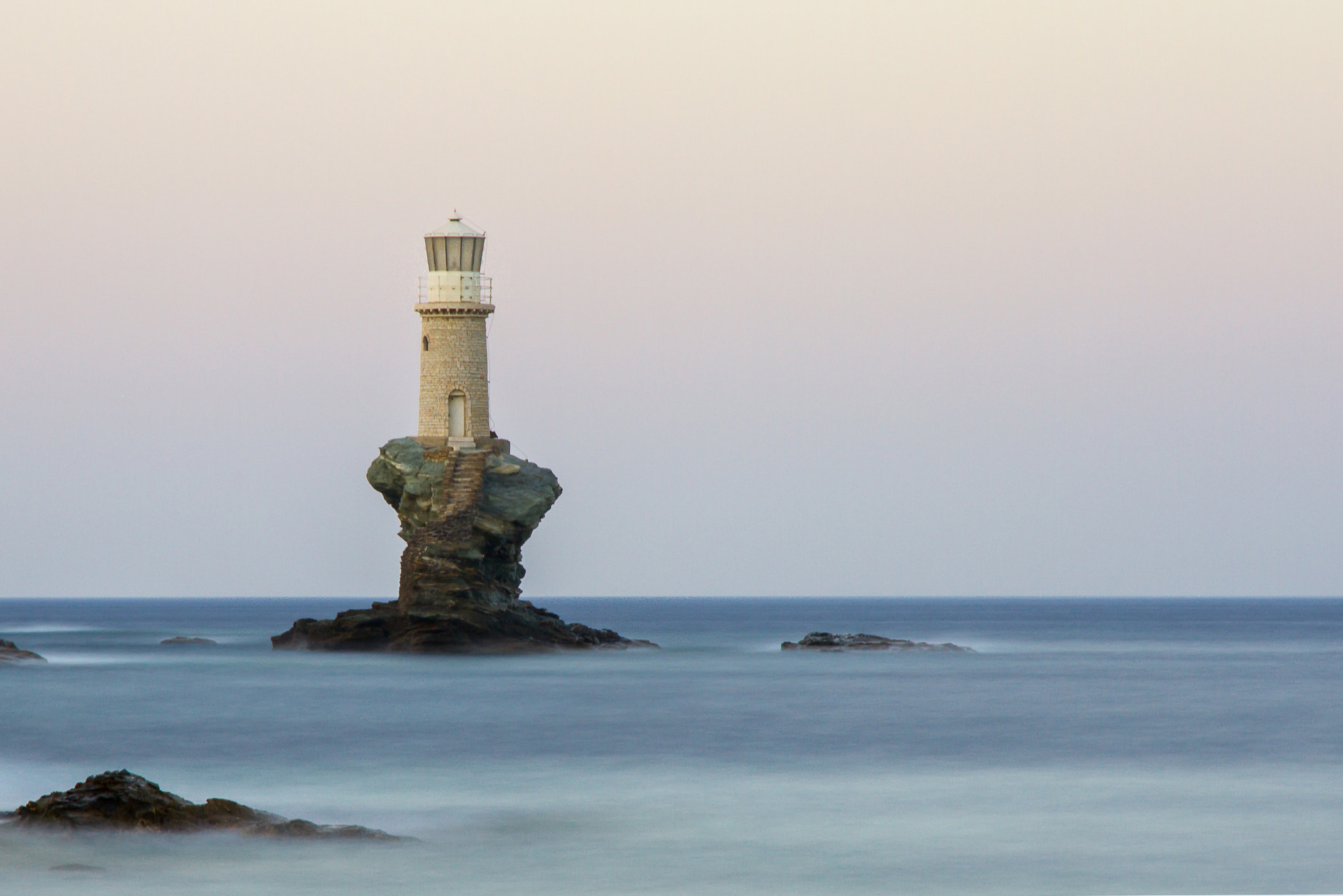 Tourlitis Lighthouse at Chora - Andros by Stratos Haftas / 500px
